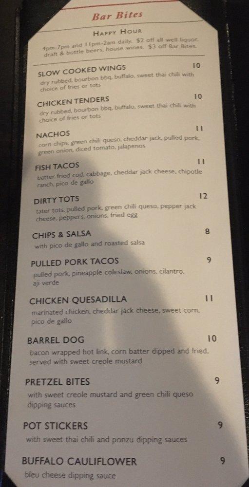 Menu at Red Barrel Tavern, Henderson