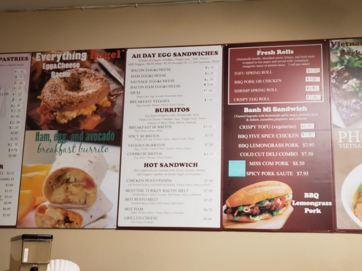 Menu at Savor Vietnamese Cuisine restaurant, Santa Rosa