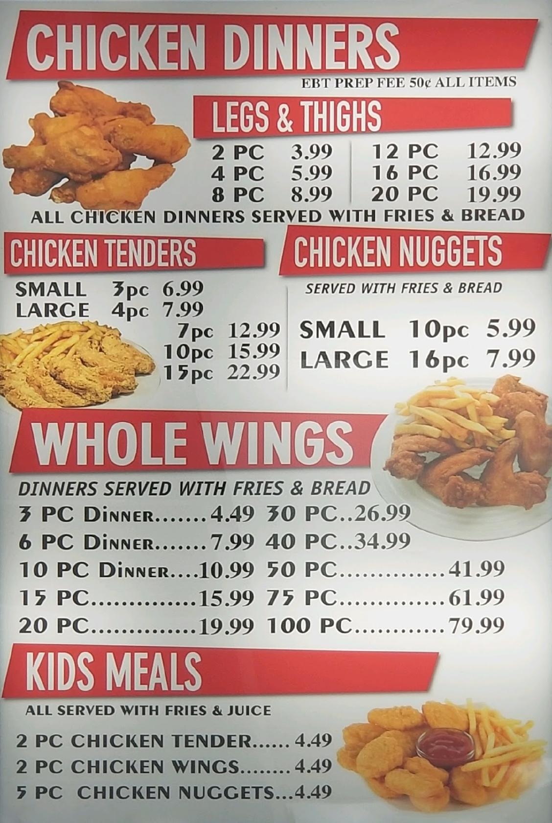 Menu at Famous Steak & Lemonade BBQ, Indianapolis, W 56th St