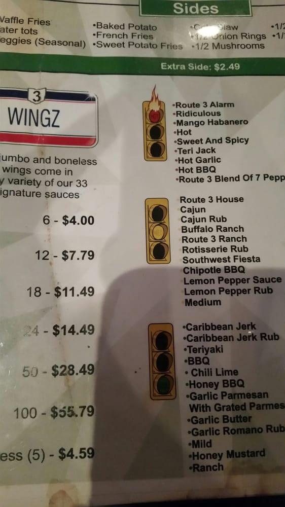 Menu at The 3 Spot pub & bar, North Royalton
