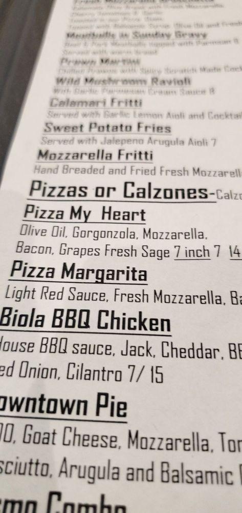Menu at Cosmopolitan Tavern & Italian Grill pub & bar, Fresno, 625 O St
