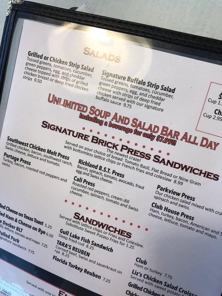 Menu at Michelle’s restaurant, Portage, 677 Romence Rd