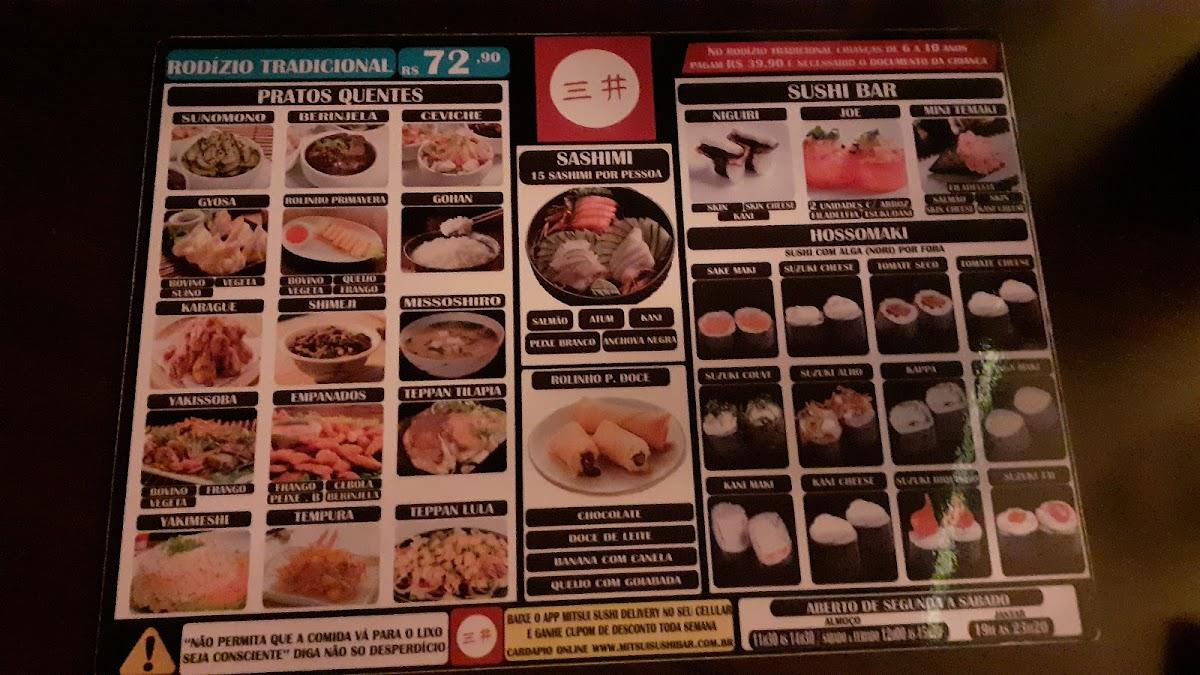 Menu em Mitsui Sushi Bar - Rodízio, À la carte e Delivery., Uberlândia ...