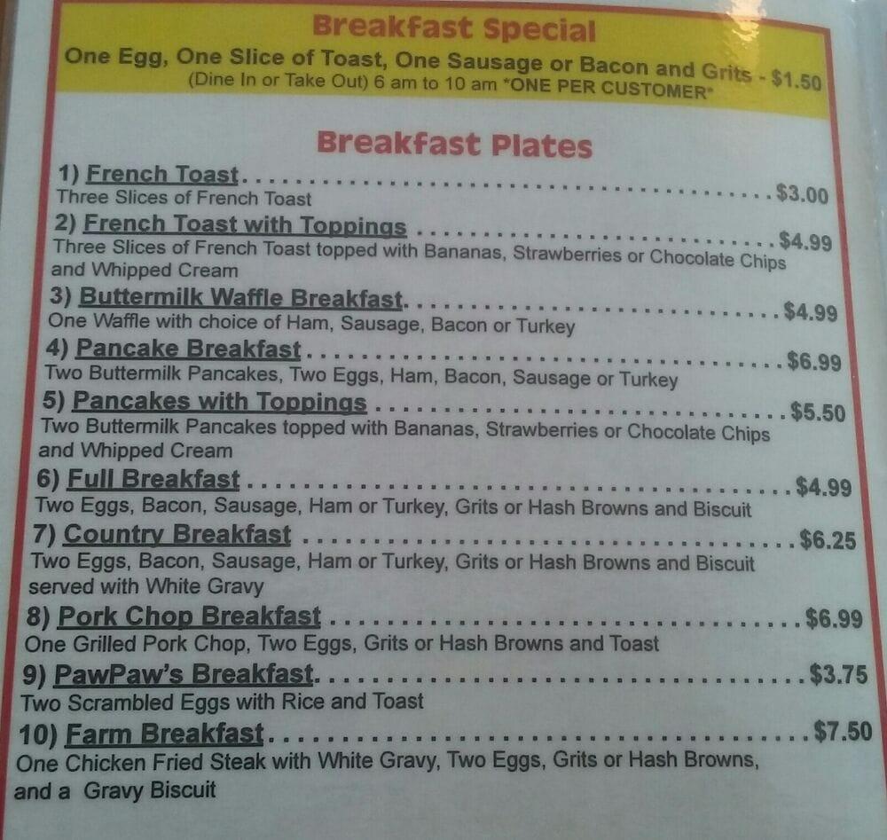 Menu at The Little Kitchen restaurant, Westwego, 104 Sala Ave
