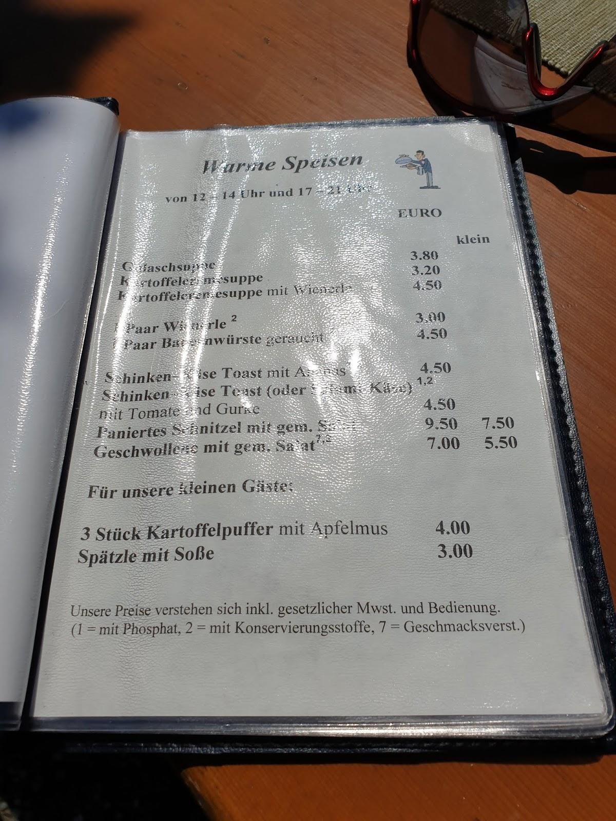 Speisekarte von Jägerhaus Gasthaus restaurant, Lindau (Bodensee)