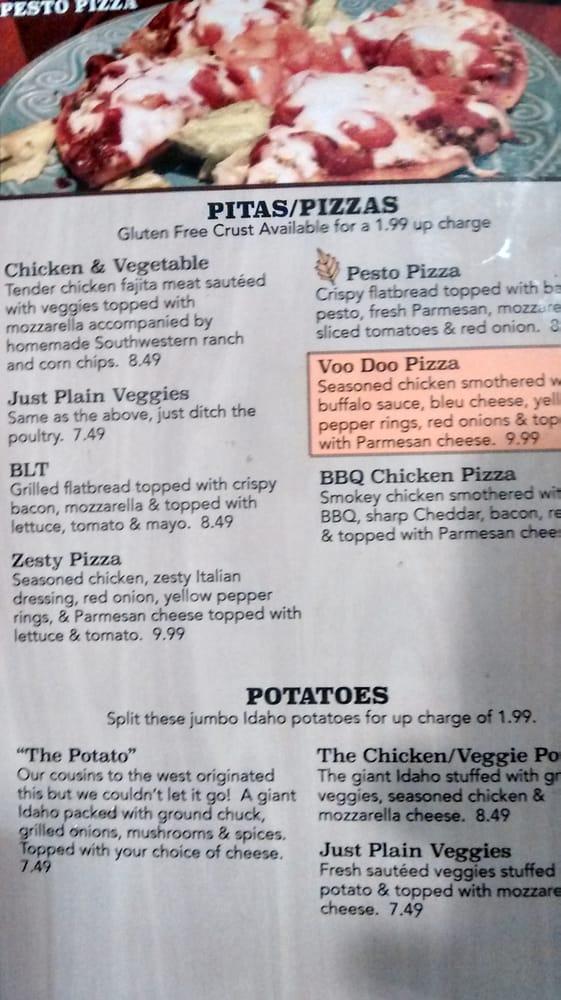 Menu at Oak Tree Lounge pub & bar, Jackson