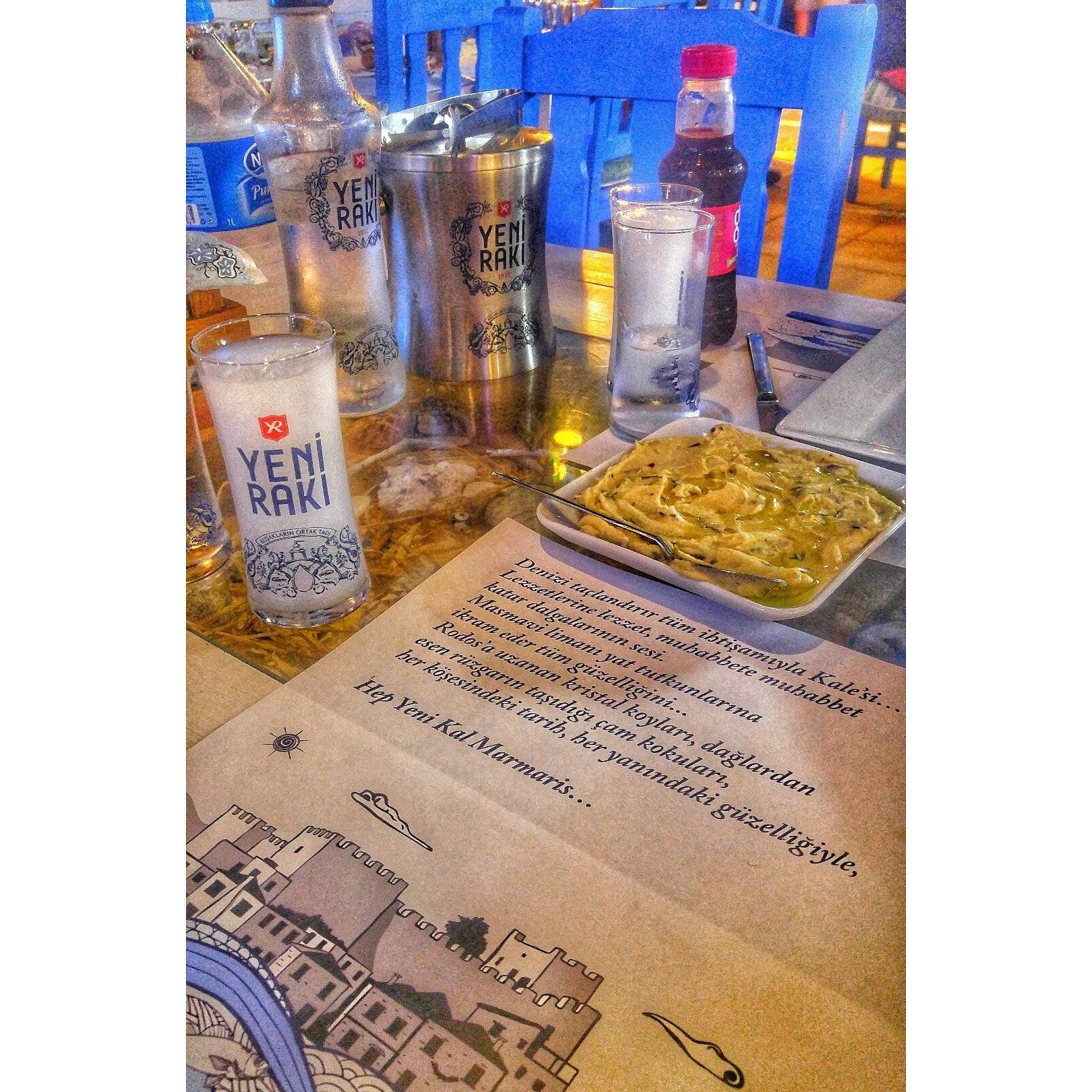 Menu at Kalimera Rum Meyhanesi, Marmaris