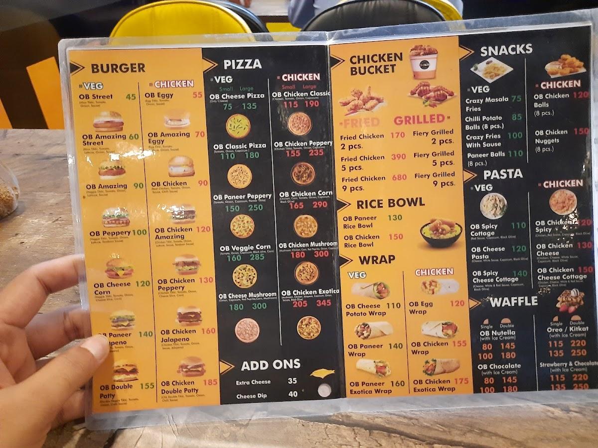 Menu at One Bite, Belda