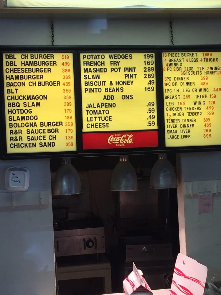 Menu at R & R Market & Snackbar, Radford