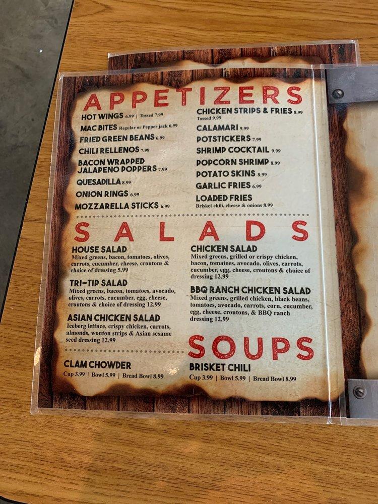 Menu at Smokehouse Bar and Grill, Kingsburg