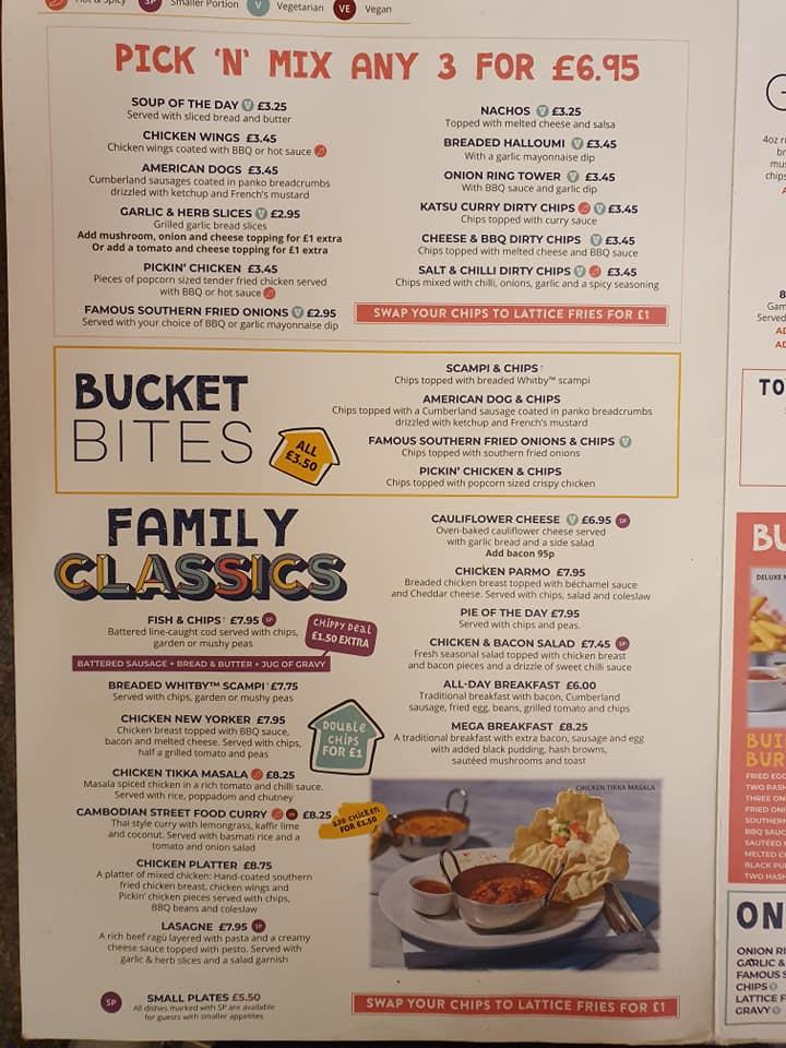 Menu at The Mallard pub & bar, Ilkeston, Heanor Rd
