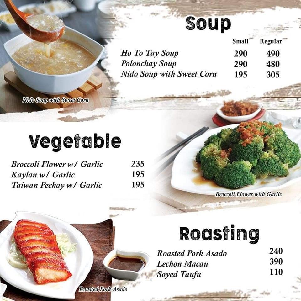 Menu at Hap Chan West Avenue restaurant, Quezon City, corner Examiner ...