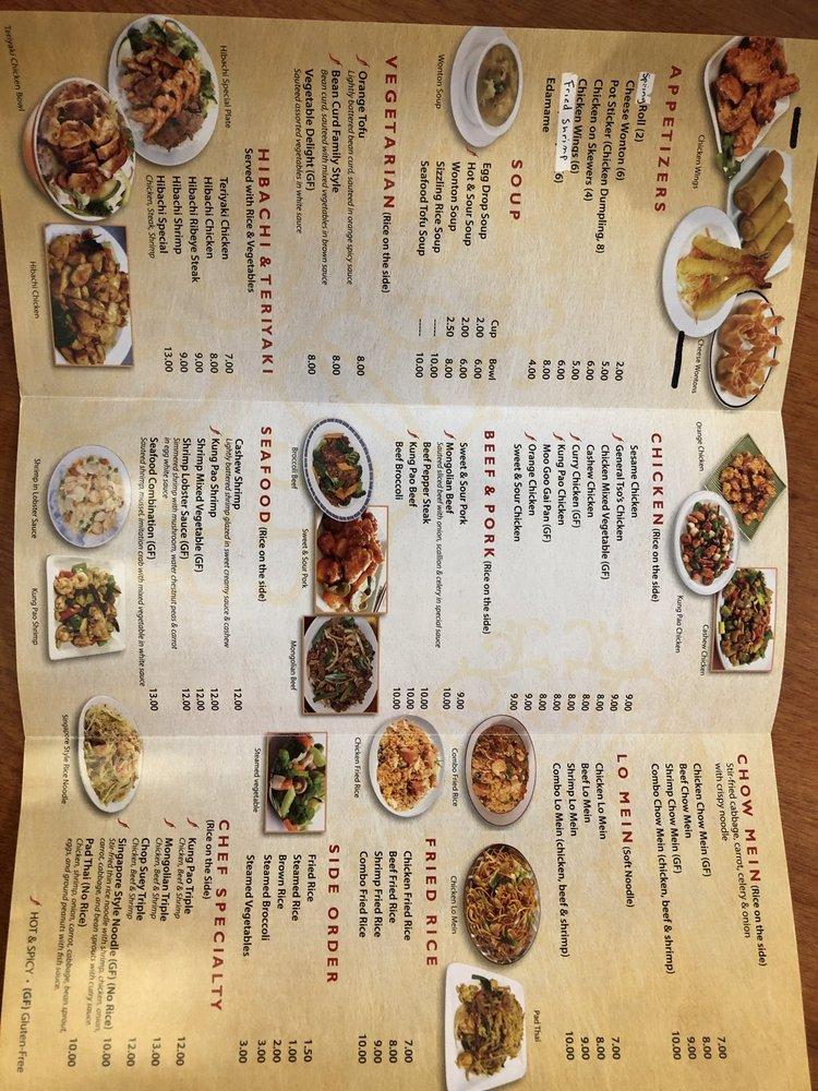 Menu at Mikasa 2 restaurant, Window Rock, Navajo Nation Shopping Center