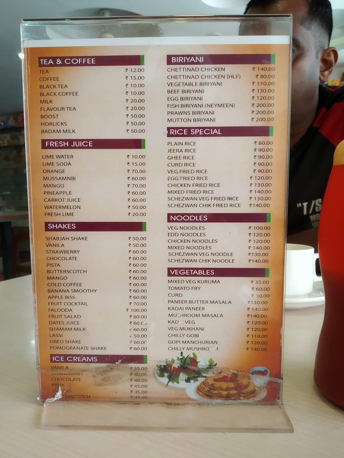 Menu at Spoon & Casa mia - Bakery and Restaurant, Adimali, NH49