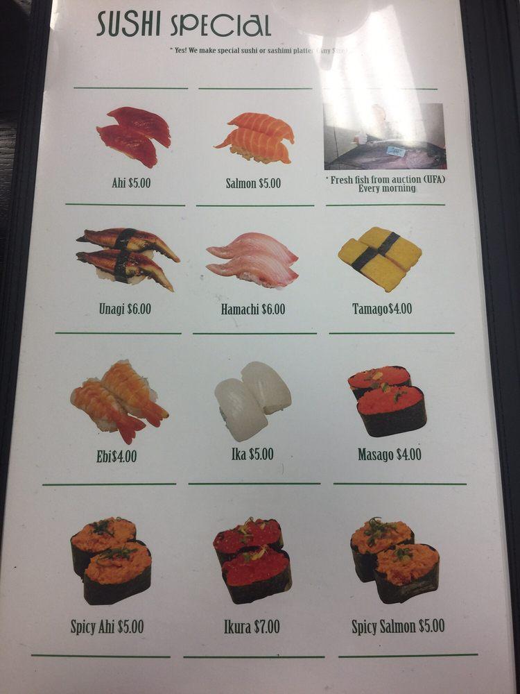 Menu at Ahi and Vegetable - Kapalama restaurant, Honolulu, Dillingham Blvd