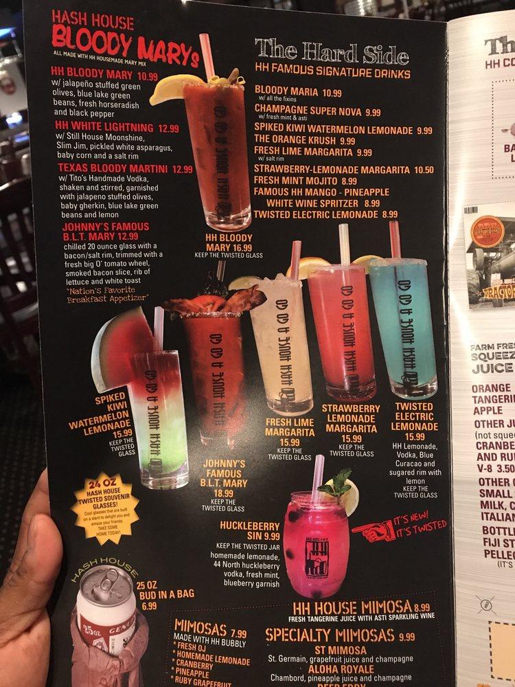 Menu at Hash House A Go Go restaurant, Orlando