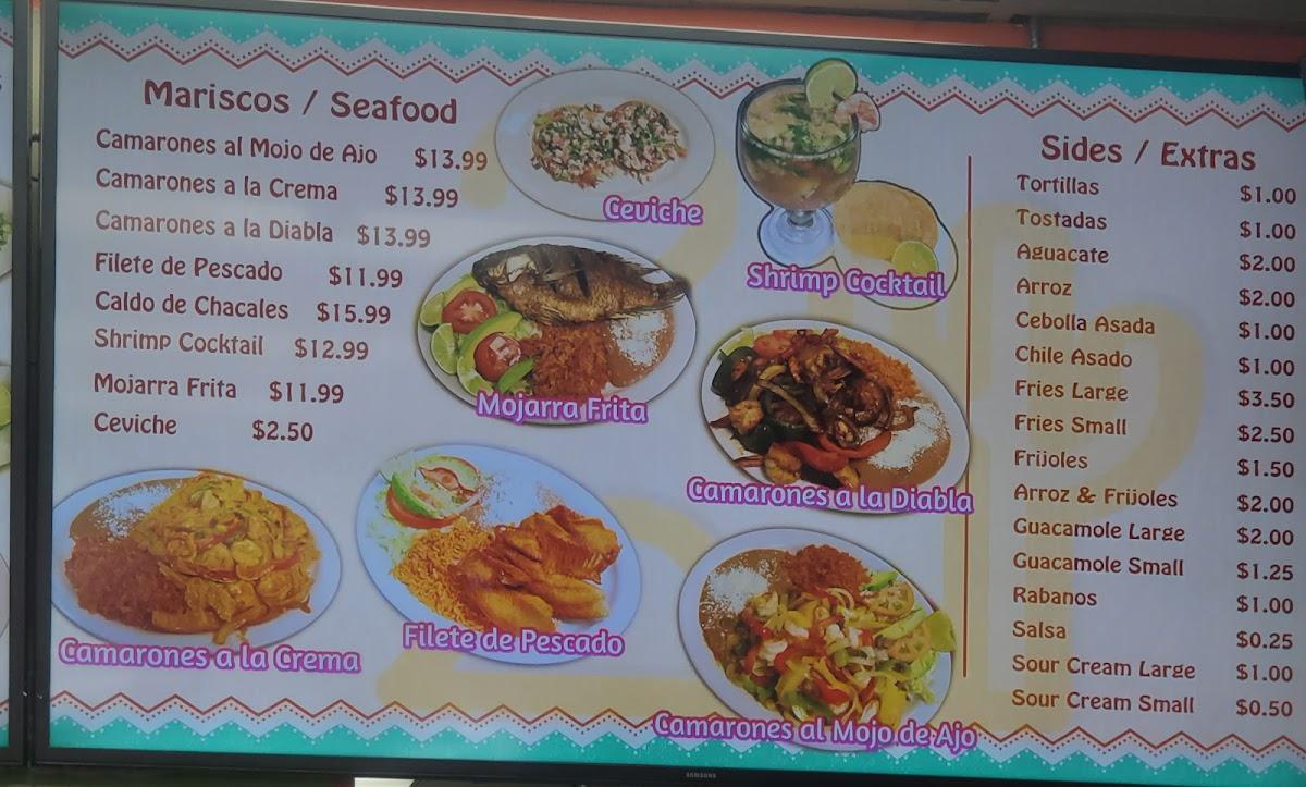 Menu at Taqueria El Taco Maestro restaurant, Renton