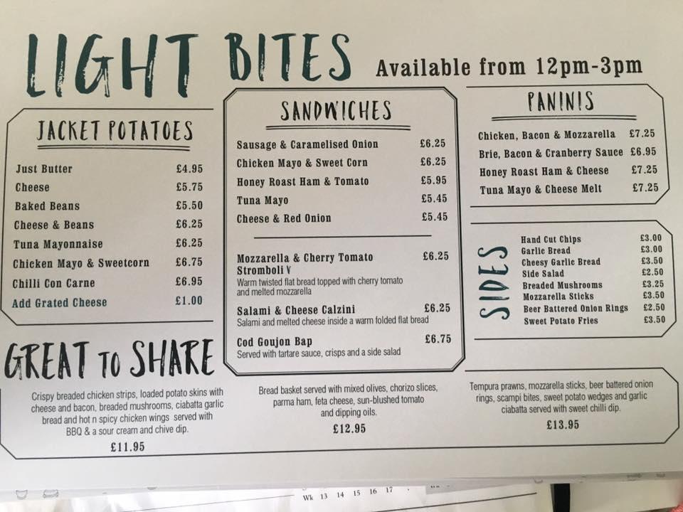 Menu at The Acre pub & bar, March