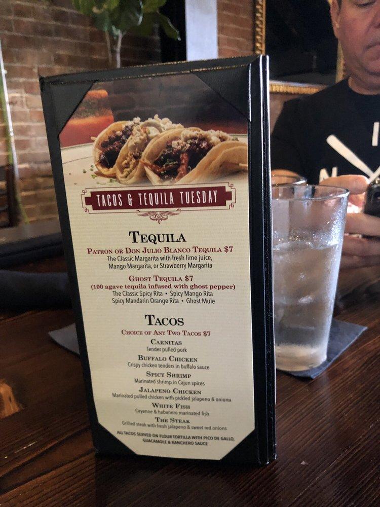 Menu at Hearsay On The Strand pub & bar, Galveston