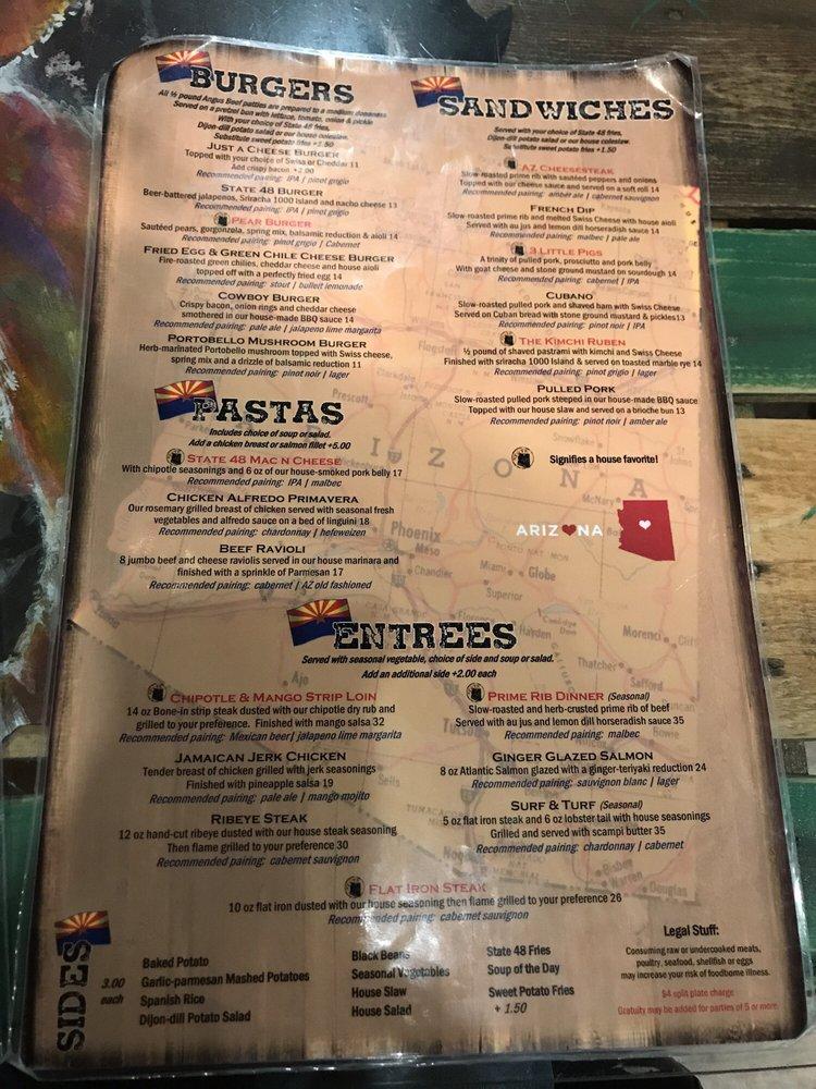 Menu at State 48 Tavern pub & bar, Page
