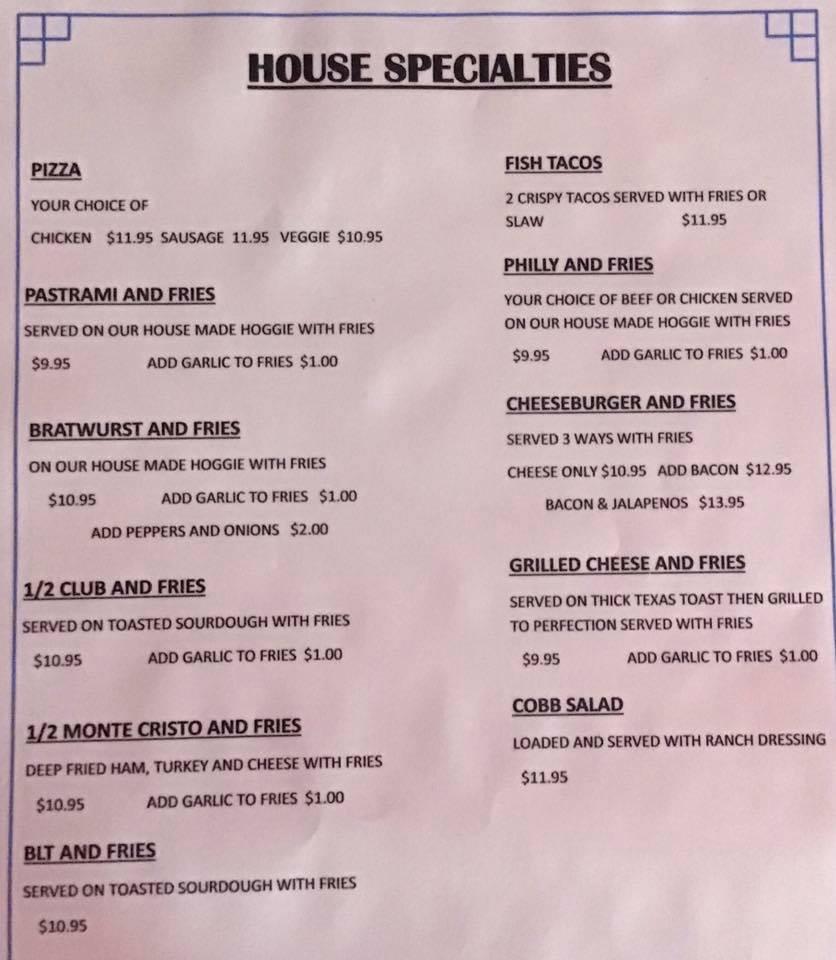 Menu at R Bar and Grill, Lake Havasu City