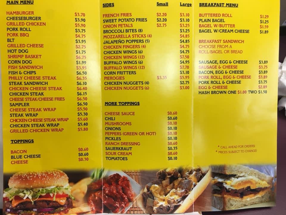 Menu at Castlegate Restaurant & Mini Golf, Phillipsburg