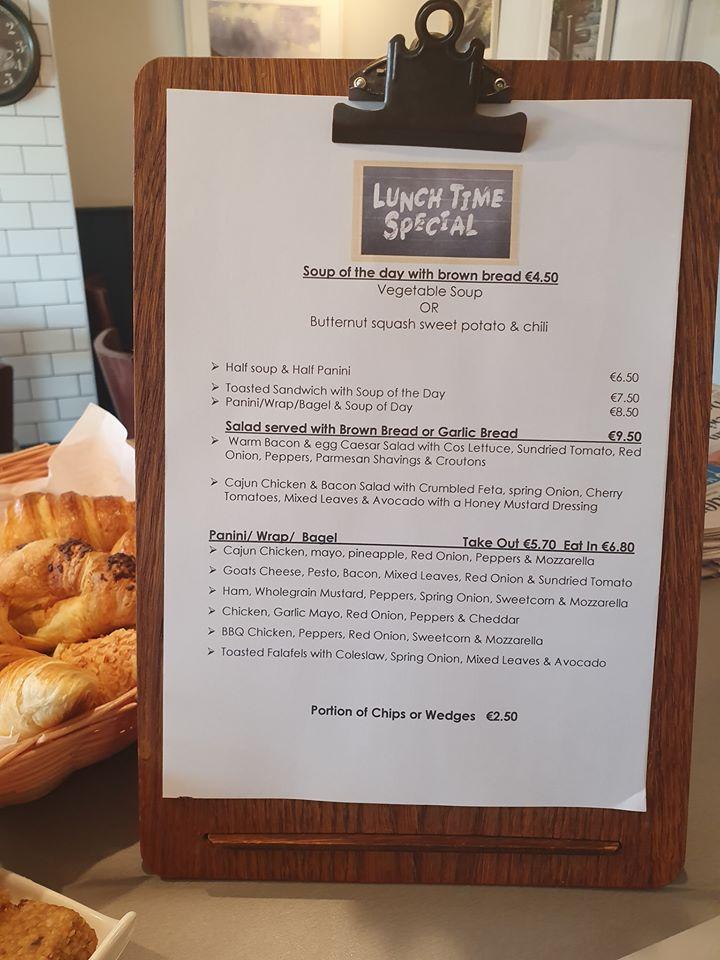 Menu at Impresso Café cafe, Enniscorthy