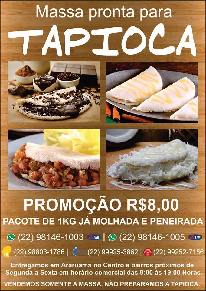 Menu at Massa Pronta Tapioca, Araruama
