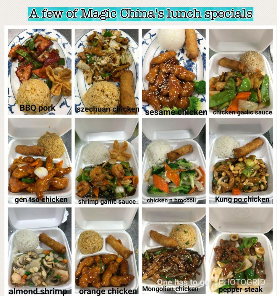 Menu at Magic China restaurant, Cibolo
