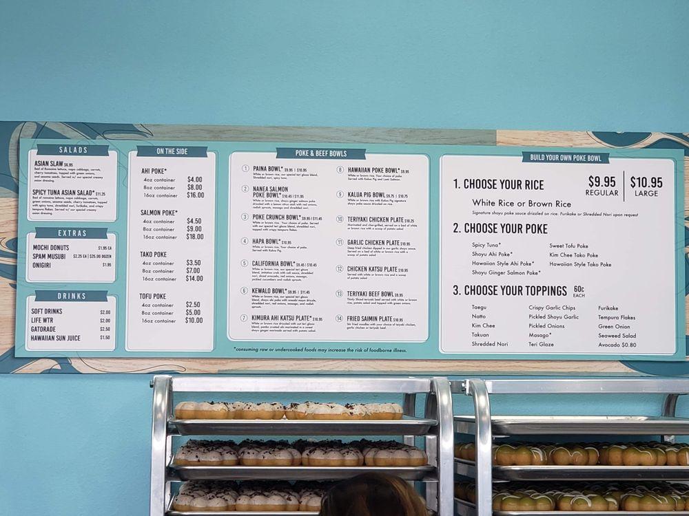 Menu at Pa'ina Cafe, Las Vegas