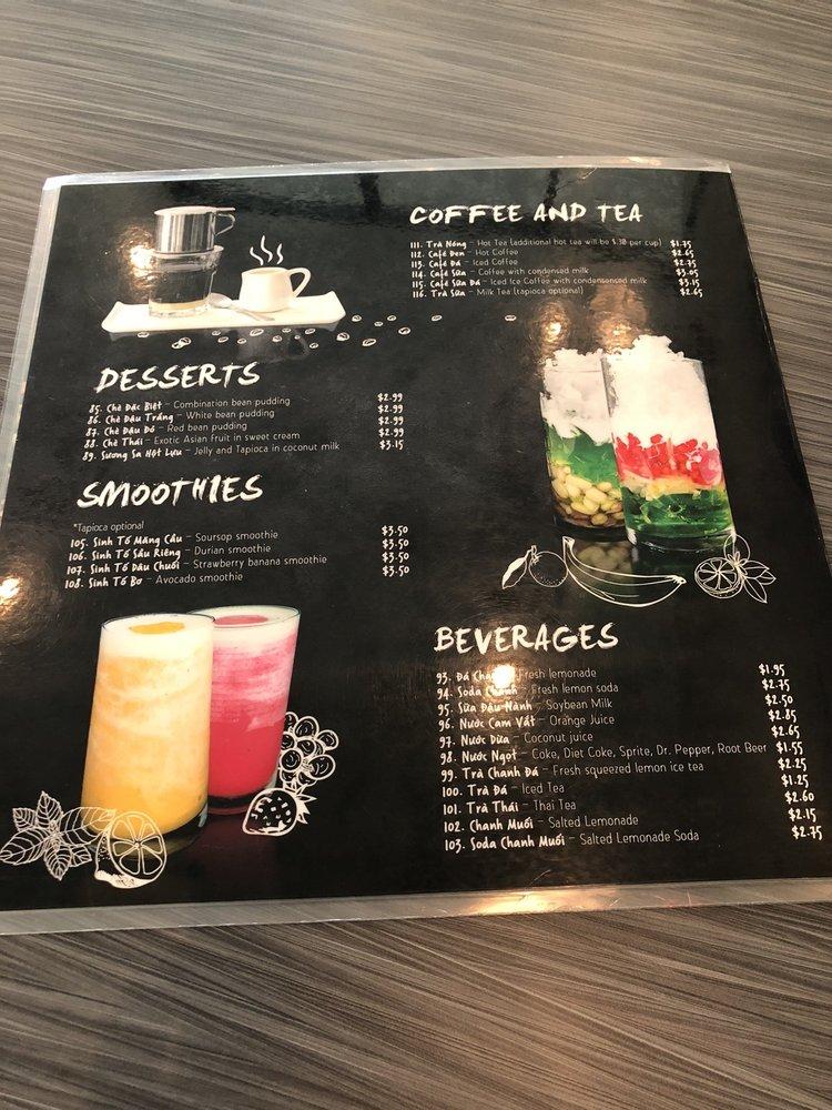 Menu at Pho Ben restaurant, Sugar Land, Wescott Ave Ste. 238