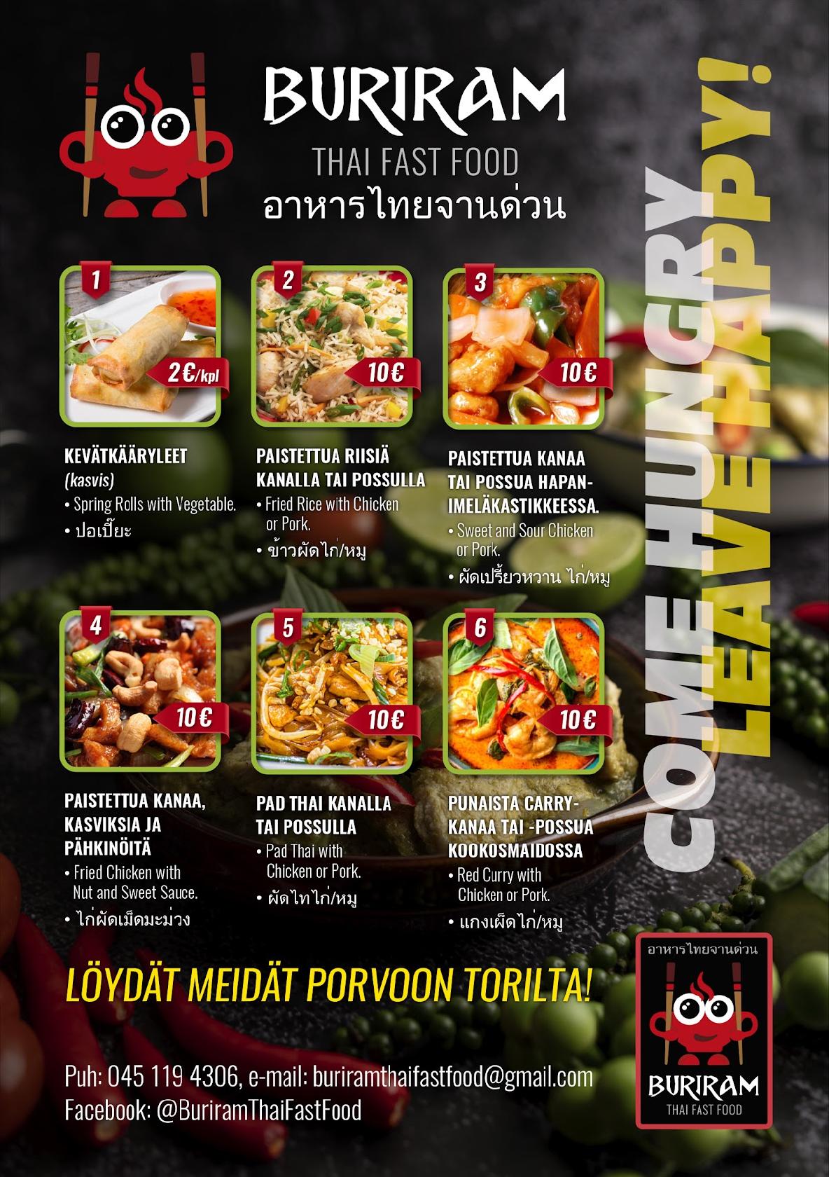 Buriram Thai Fast Food, Porvoo