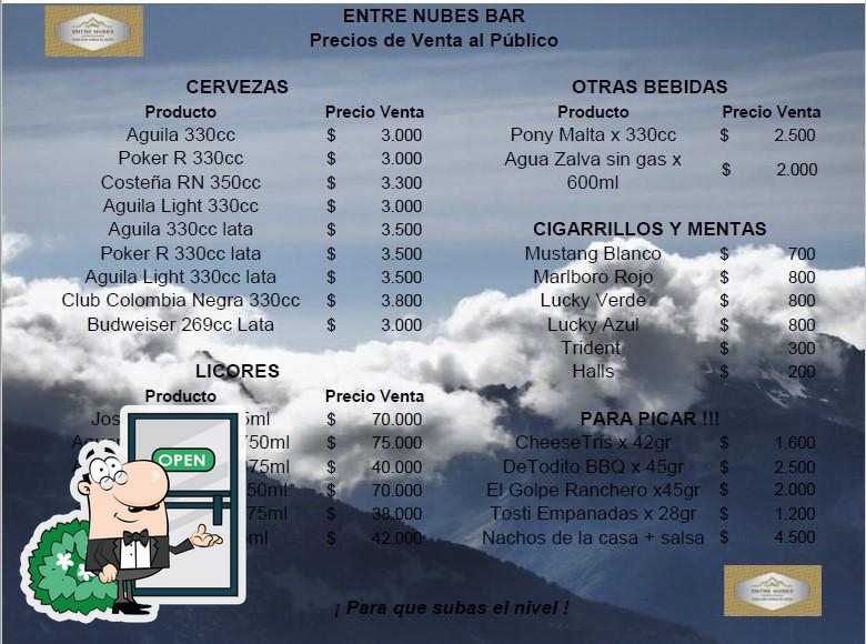 Entre Nubes Bar, Tunja - Opiniones del restaurante