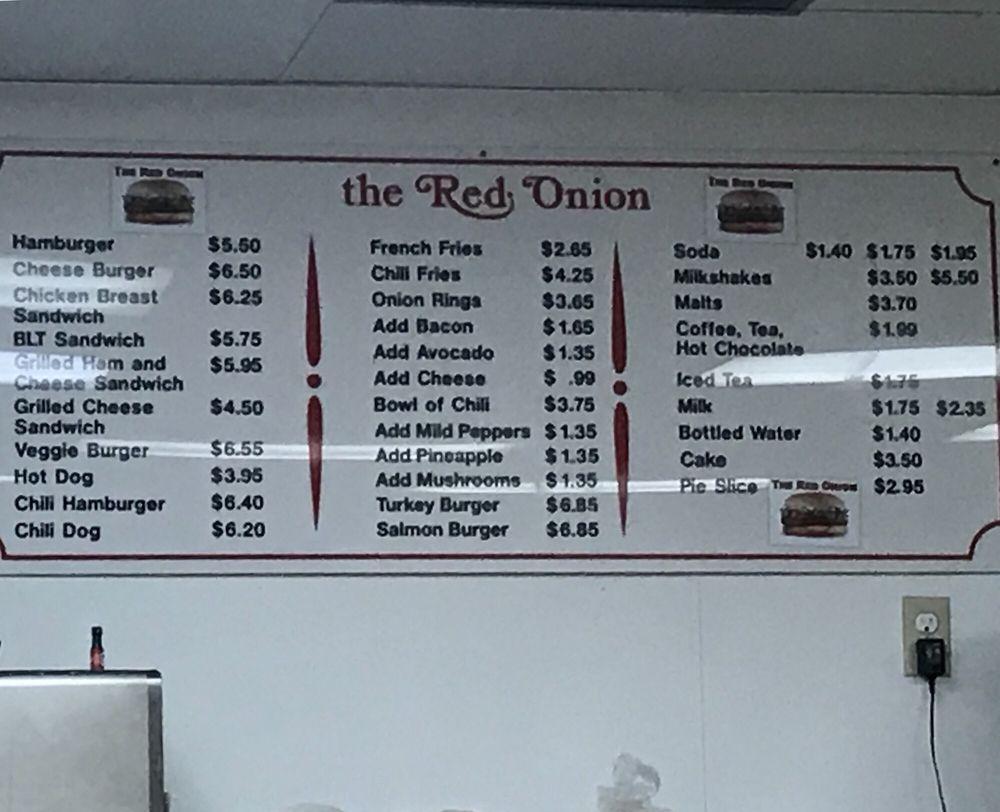 Carta del restaurante The Red Onion, Concord