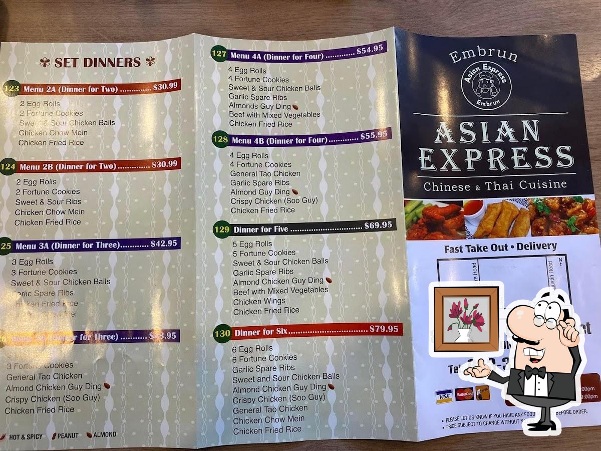 Embrun Asian Express, Embrun - Restaurant menu, prices and reviews
