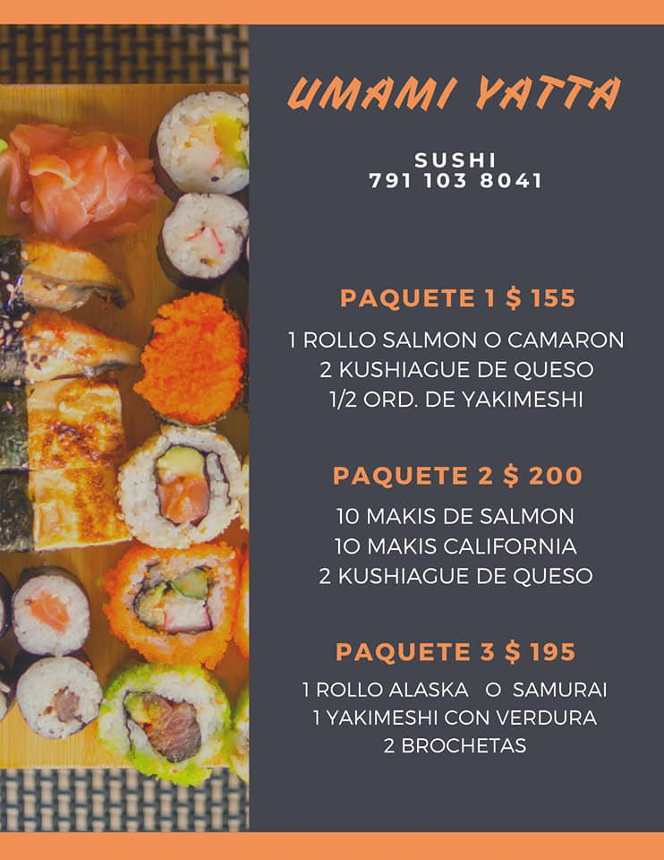 Menu at Sushi Express restaurant, Sahagun City