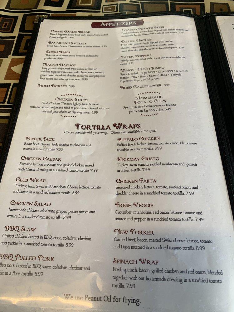 Menu at Junie Moon Cafe, Union, 340 US-50