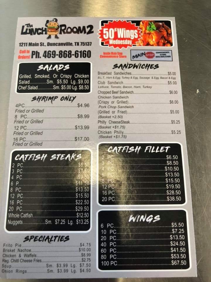 Menu at Express Convenience Store restaurant, Duncanville