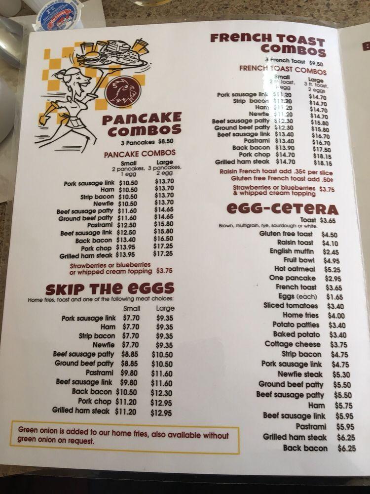 Menu at Hap's Hungry House restaurant, Edmonton