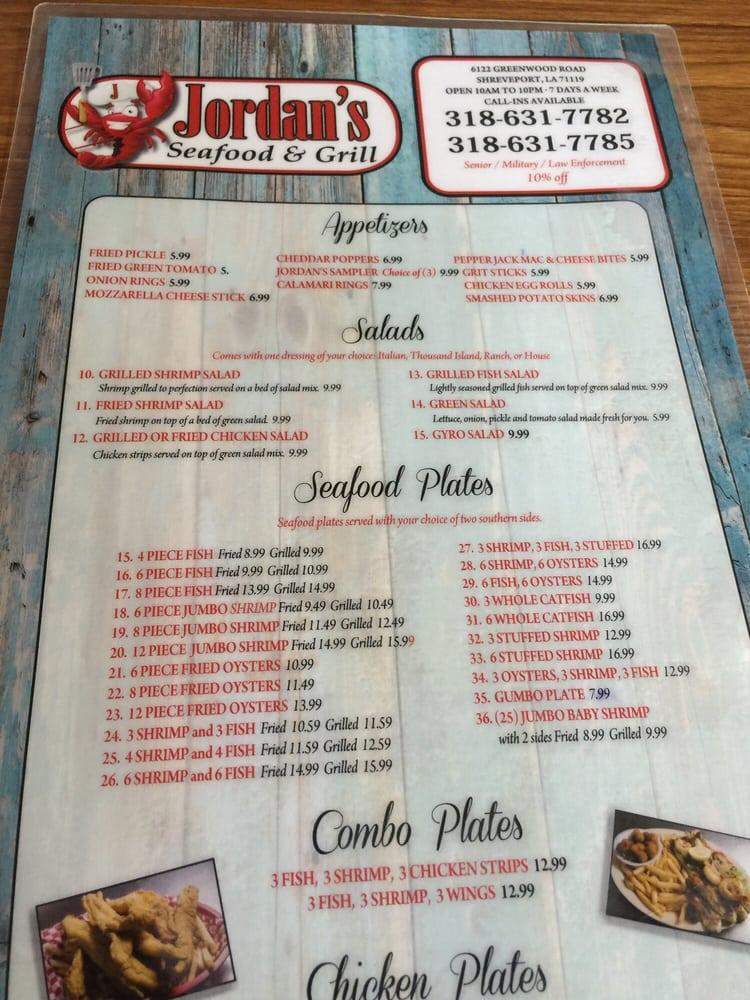 Menu at Sam's Southern Eatery restaurant, Shreveport, Greenwood Rd