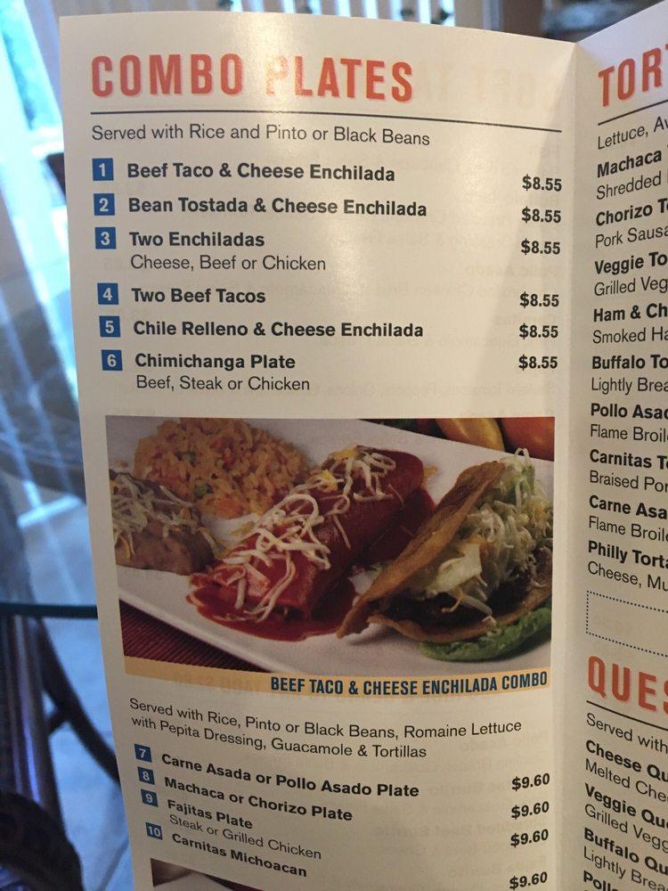 Menu at Vallarta Express restaurant, La Mesa