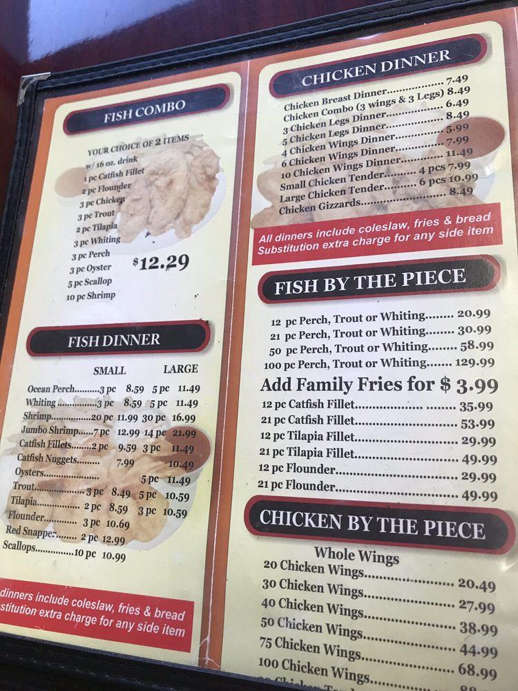 Menu at Fish Chicken N More restaurant, Buford