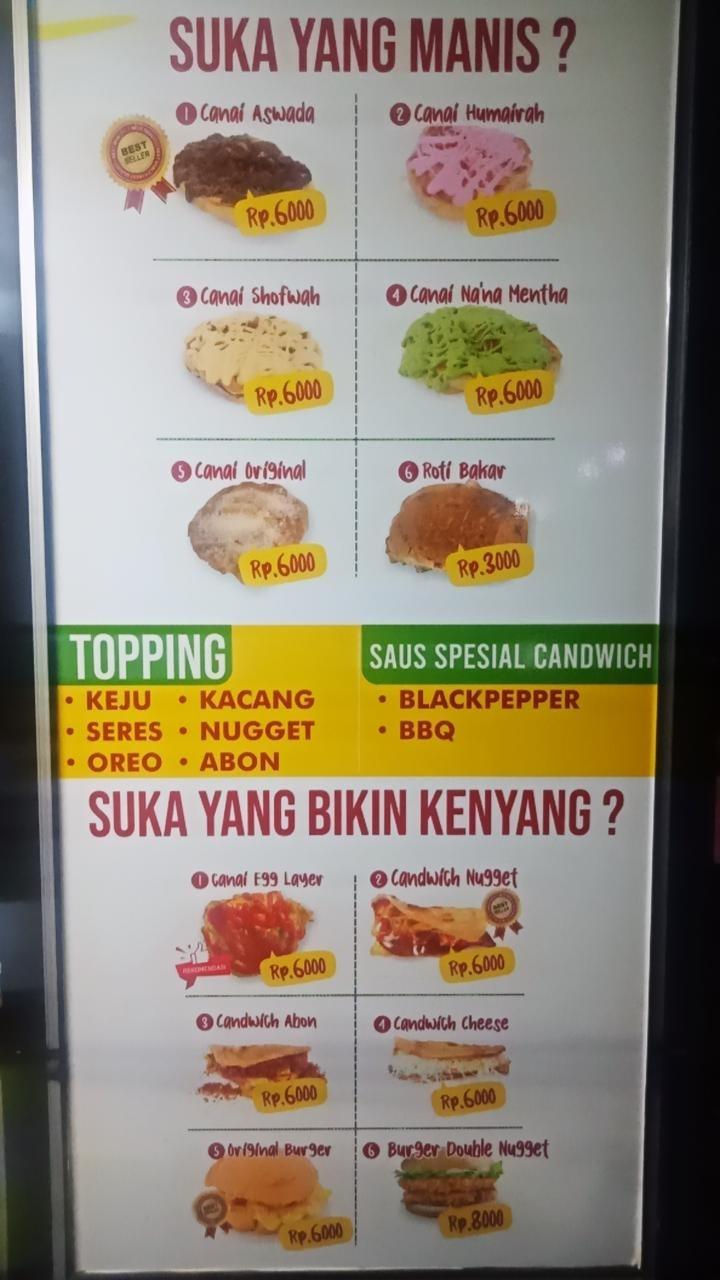 Menu at Canai Cikgu GK-5, Medan