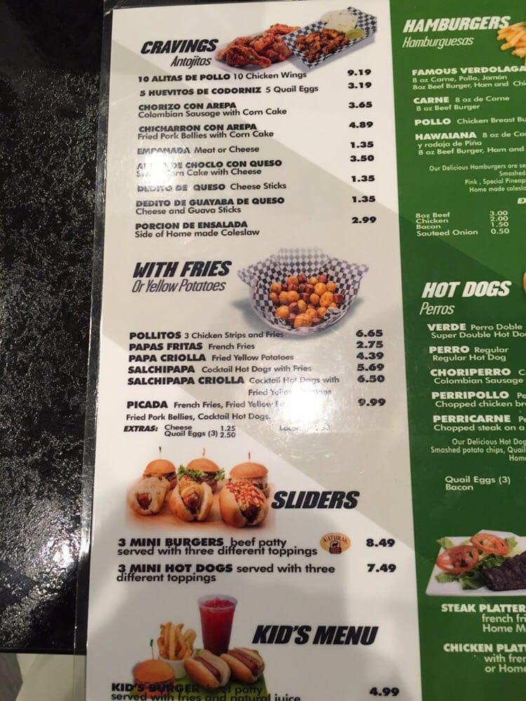Menu at Los Verdes Country walk restaurant, Richmond West