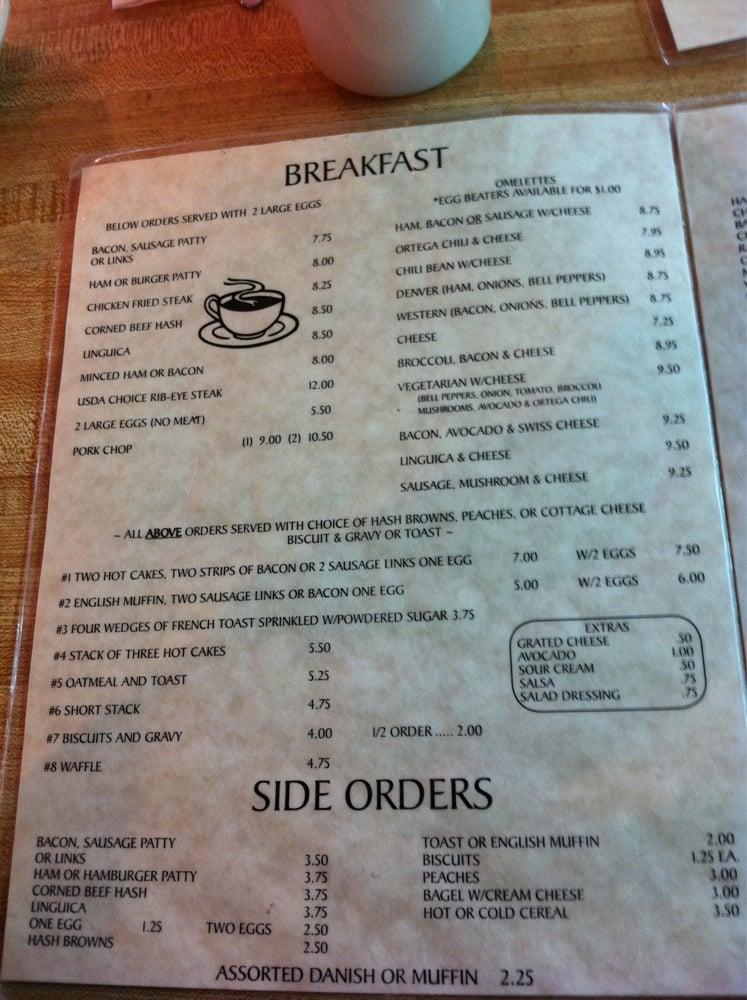 Menu at Renee's Café cafe, Lakeport