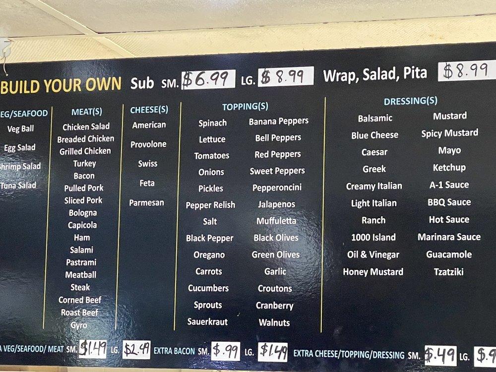 Menu at Beach Bites pub & bar, Wabasso Beach