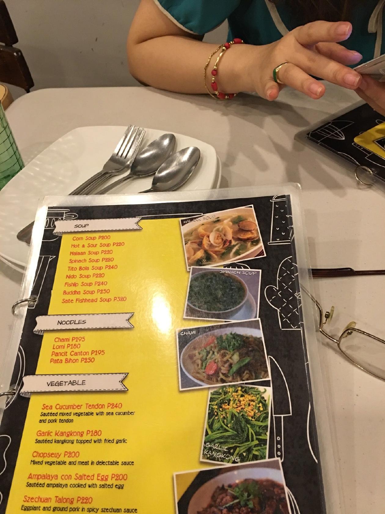 Menu at Happy Lulu restaurant, Quezon City, 19 Ubay