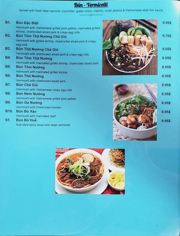 Menu at Pho Time restaurant, Enterprise