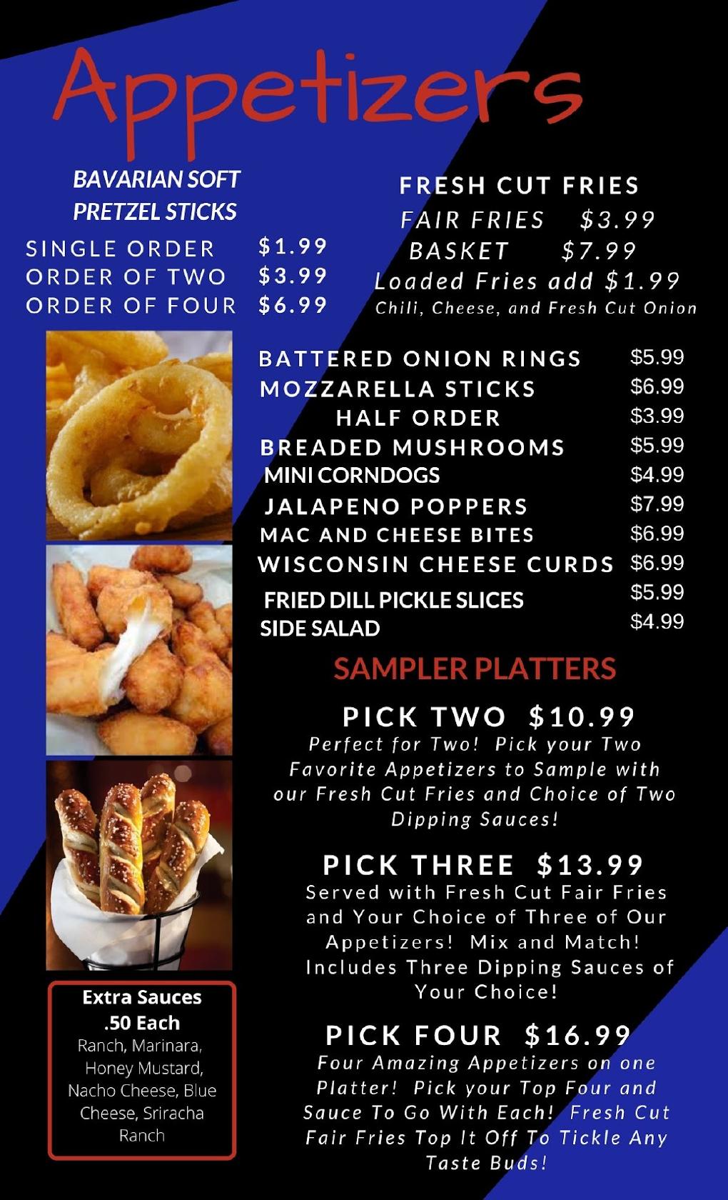 Menu at Planet 14 restaurant, Galion, 137 Harding Way E