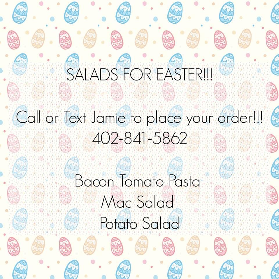 Menu at Taylormade Catering restaurant, Pierce
